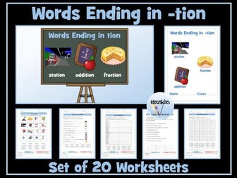 tion, sion and cian suffixes: 57 Worksheets by Krazikas | Teaching ...