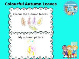 Colourful Autumn Leaves Book UK Spelling | Teaching Resources