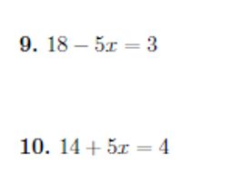 Equations involving negative numbers worksheets (with solutions ...