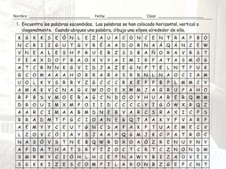 Verbs Start A, B, C End AR 2 Spanish Word Search Worksheet | Teaching ...