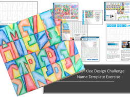 Paul Klee Name Template | Teaching Resources