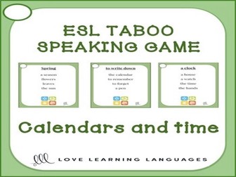 Taboo speaking games bundle - English vocabulary building games ...