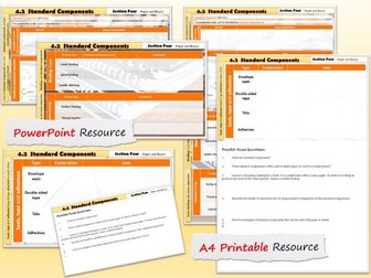 AQA GCSE DT -4- Paper and Board by ACAResources | Teaching Resources