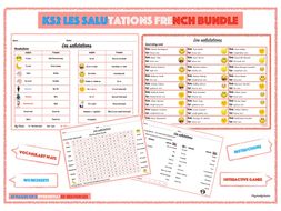 French Bundle - Les salutations/Greetings/Introductions | Teaching ...
