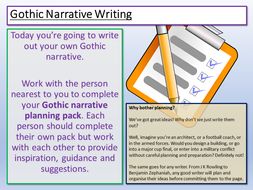 Gothic Narrative Writing by Lead_Practitioner | Teaching Resources