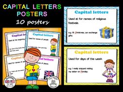 Capital Letters Posters Literacy - 10 posters | Teaching Resources