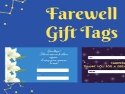 Farewell Gift Tags | Teaching Resources