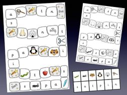 SATPIN board games; EYFS, Phase 2 phonics, Initial sounds, turn taking ...