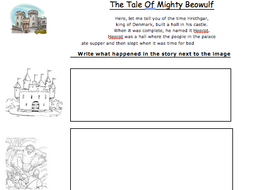 Beowulf summary worksheet | Teaching Resources