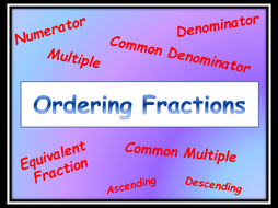 Ordering Fractions using Common Denominator | Teaching Resources