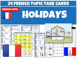 Holidays French Task Cards | Teaching Resources