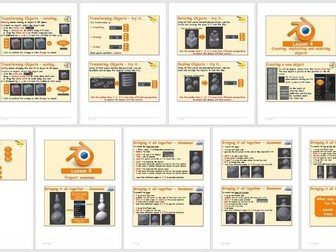 Blender 3D - lessons 1-15 | Teaching Resources