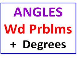 Angles Word Problems PLUS Angles, Degrees & Measurement | Teaching ...