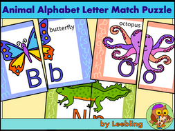 Animal Alphabet Letter Match - Upper and lower case letters | Teaching ...