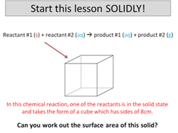 Surface area and the rate of reaction | Teaching Resources