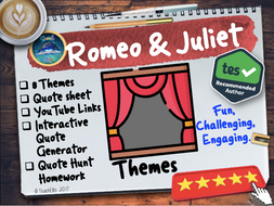 Romeo & Juliet Themes | Teaching Resources