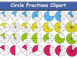 Circle Fraction Clipart | Teaching Resources