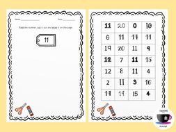 Numbers Cut and Stick 11-20 | Teaching Resources