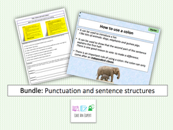 Punctuation and sentence structures resource bundle! | Teaching Resources