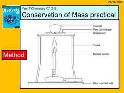 A digital version of the Year 7 C1 3.5 "Conservation of Mass" lesson ...