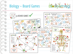 5x fun Biology Board Games - Bundle 1 (KS3/KS4) | Teaching Resources