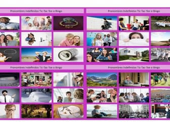 Indefinite Pronouns 6 Spanish Photo Game Bundle | Teaching Resources