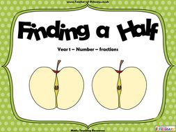 Finding a Half - Year 1 | Teaching Resources