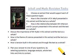 Jekyll and Hyde Revision Bundle | Teaching Resources