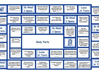 Body Parts 6 English Text Game Bundle | Teaching Resources