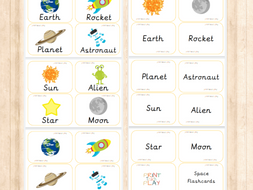 Space Flashcards | Teaching Resources