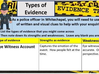 Edexcel GCSE History 1-9 Whitechapel Jack the Ripper full lesson pack ...