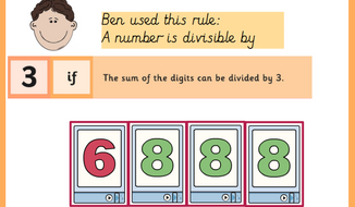 Divisibility Tests Numbers Divisible by 3 | Teaching Resources
