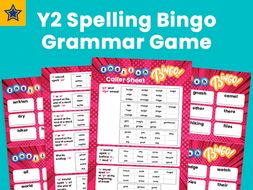 Year 2 Spelling Bingo Grammar Game | Teaching Resources
