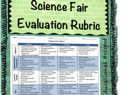 Science Fair Evaluation Rubric | Teaching Resources
