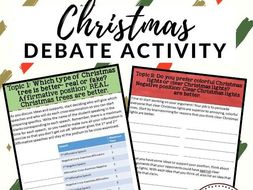 Christmas Debate Activity | Teaching Resources