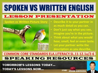 SPOKEN VS WRITTEN ENGLISH BUNDLE by john421969 | Teaching Resources