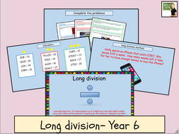 Maths long division- Year 6 by ResourcesForYou | Teaching Resources