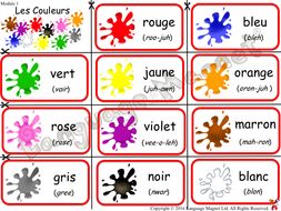 French Colours Bingo Game | Teaching Resources
