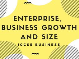 1.3 Enterprise, business growth and size IGCSE Business Studies ...