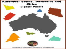 Australian Map Jigsaw Cut Out | Teaching Resources