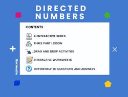Directed Numbers - Year 7, (US 6th grade) | Teaching Resources