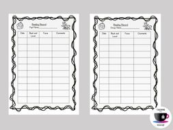FREEBIE - Reading Records | Teaching Resources