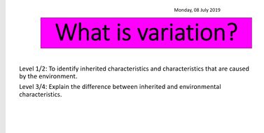 Variation | Teaching Resources