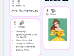 Teacher One Page Profile | Teaching Resources