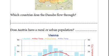 Geography of Austria Lesson (powerpoint and worksheet) | Teaching Resources