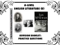 AQA A-Level English Literature B (Paper 2A - Crime) Revision Booklet ...