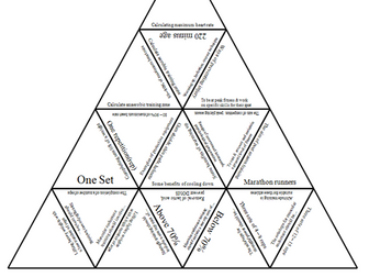 GCSE PE AQA 9-1 ENTIRE COURSE Tarsia Triangle Puzzle Set | Teaching ...