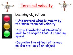 New AQA GCSE Physics:Terminal velocity | Teaching Resources