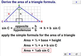 Area Of A Triangle Formulae | Teaching Resources
