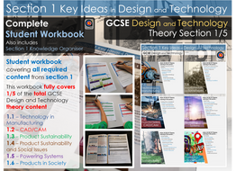 GCSE DT Theory - Section 1/5 - Workbook - Key Ideas in Design and ...